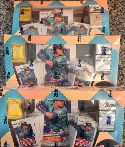 Lot of 3 Boxes 2023 Topps Series 1 Baseball Collector's Super Box ...