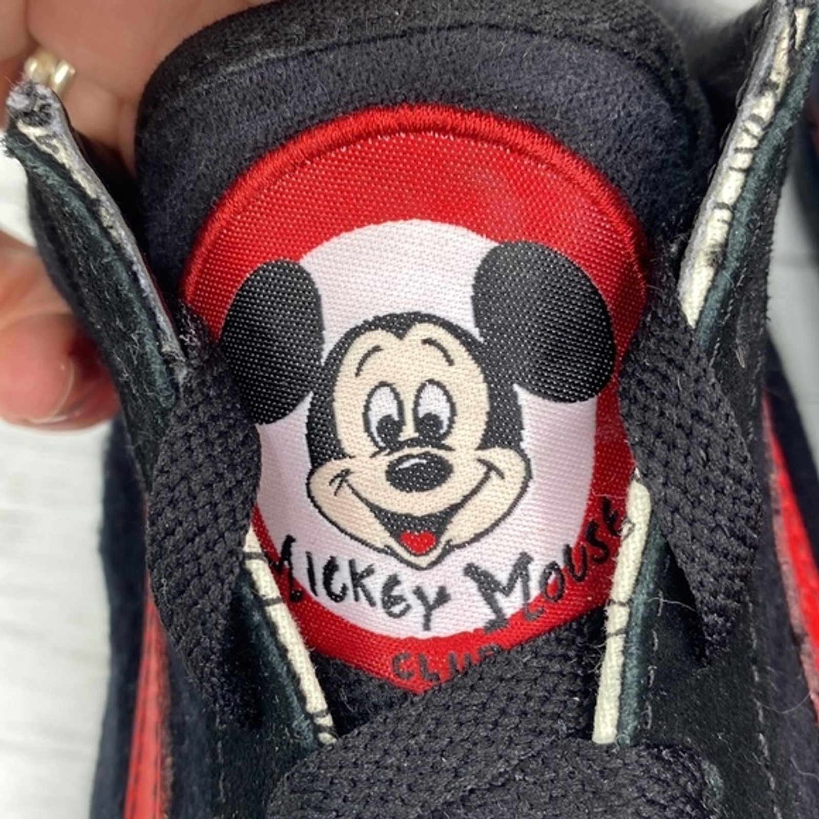 Vans x Disney Mickey Mouse Black and Red Shoes Sneak… - Gem