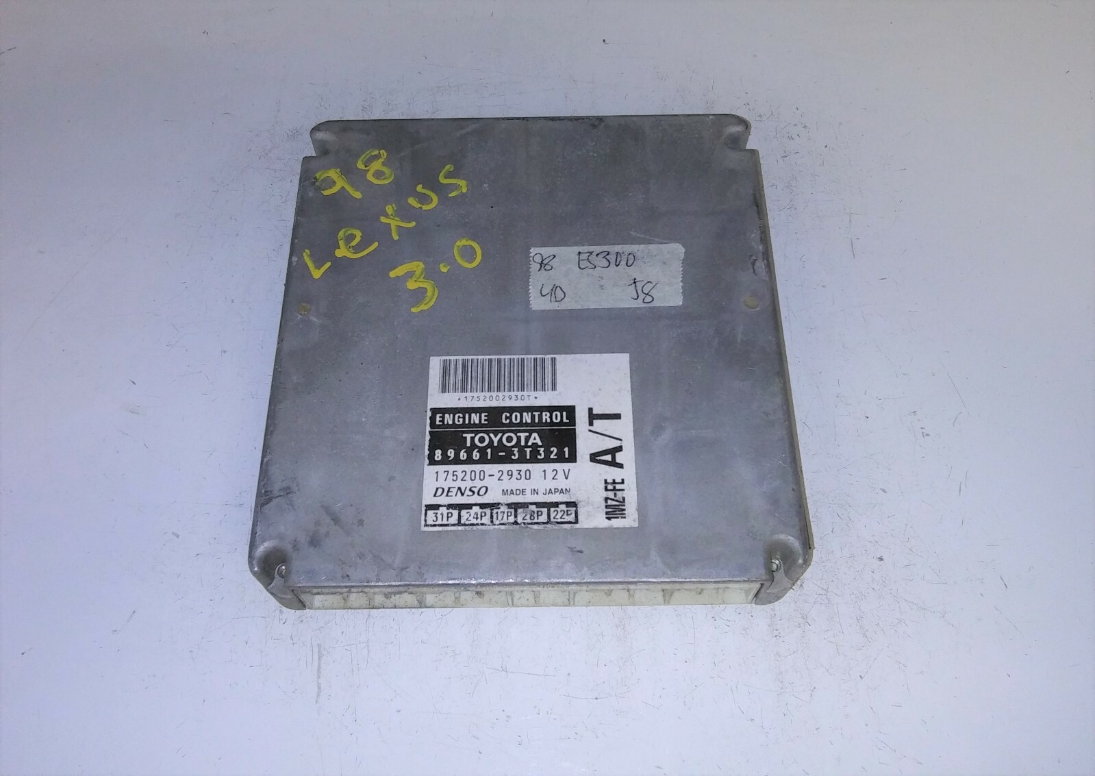 1998 Lexus ES300 ecm ecu computer 89661-3T321 | eBay