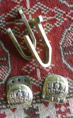 German WW1 German Tunic belt hook set 1915 brass | eBay