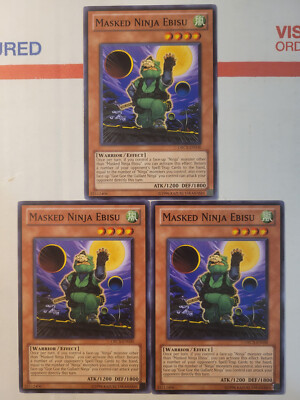 3x Masked Ninja Ebisu - ORCS-EN030 Playset - Unlimited Edition Lightly ...