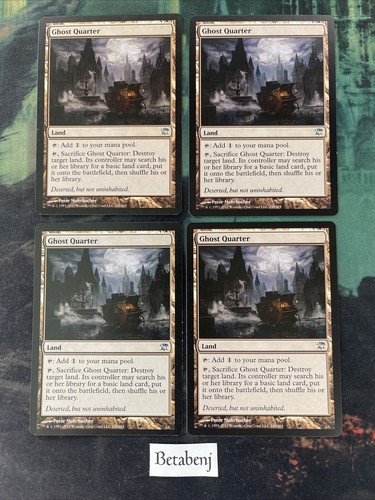 4x MTG Ghost Quarter - Innistrad (ISD) (Playset) | eBay