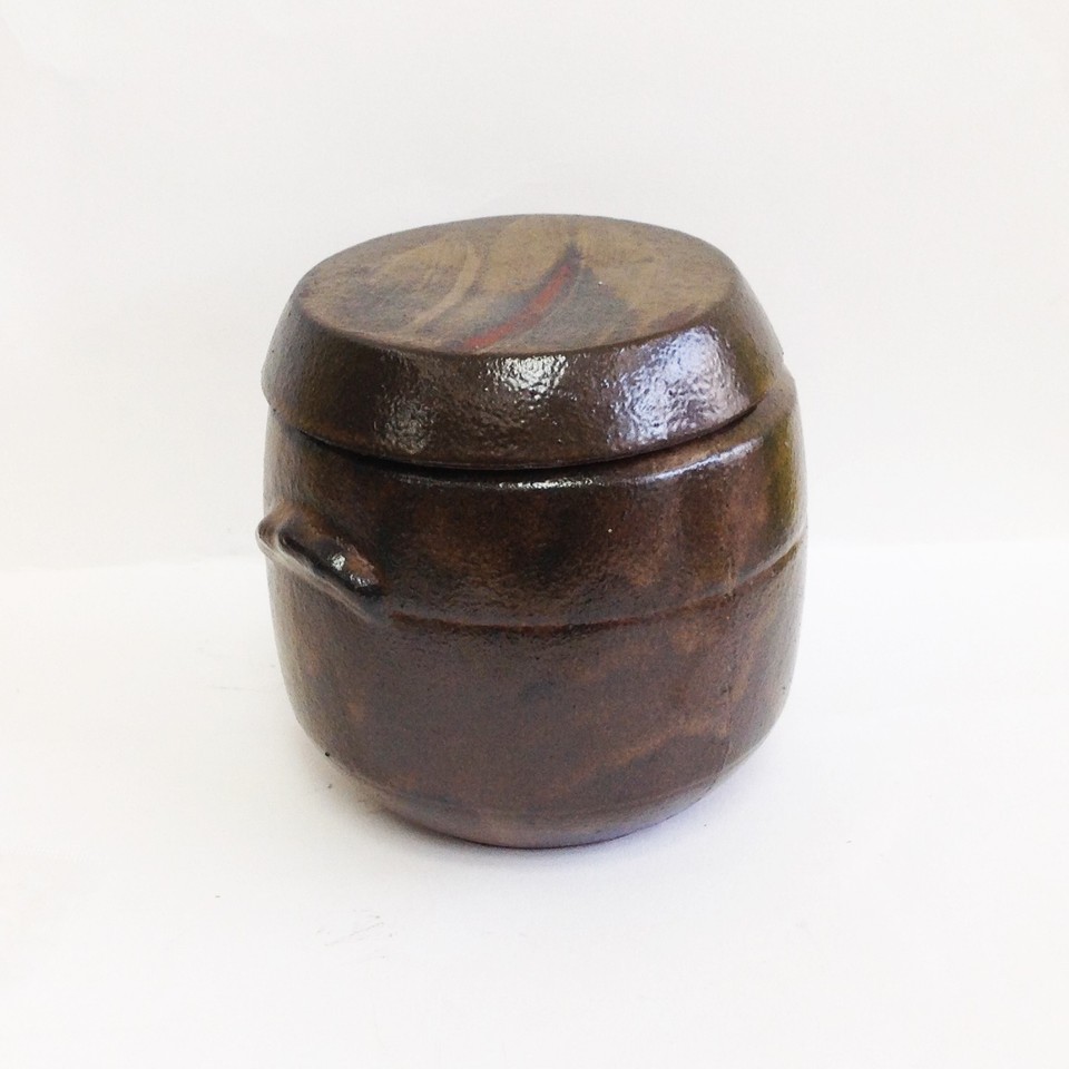 1 Liter Pottery Porcelain Jar Pot for Food fermentation Onggi Korean ...