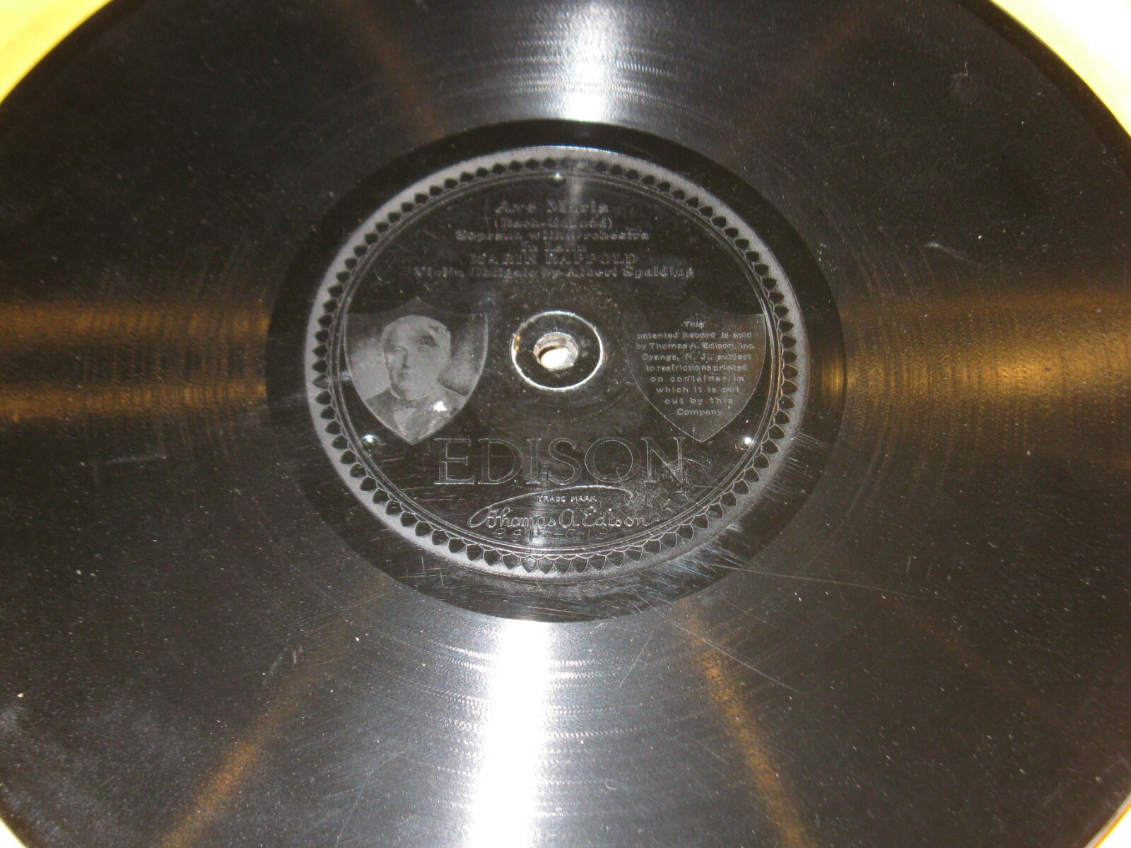 Edison MARIE RAPPOLD & ALBERT SPALDING Ave Maria VG+ | eBay