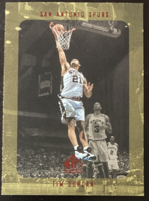 Tim Duncan 1998 1998-99 SP Authentic Rookie Card #128 (4852) bent ...