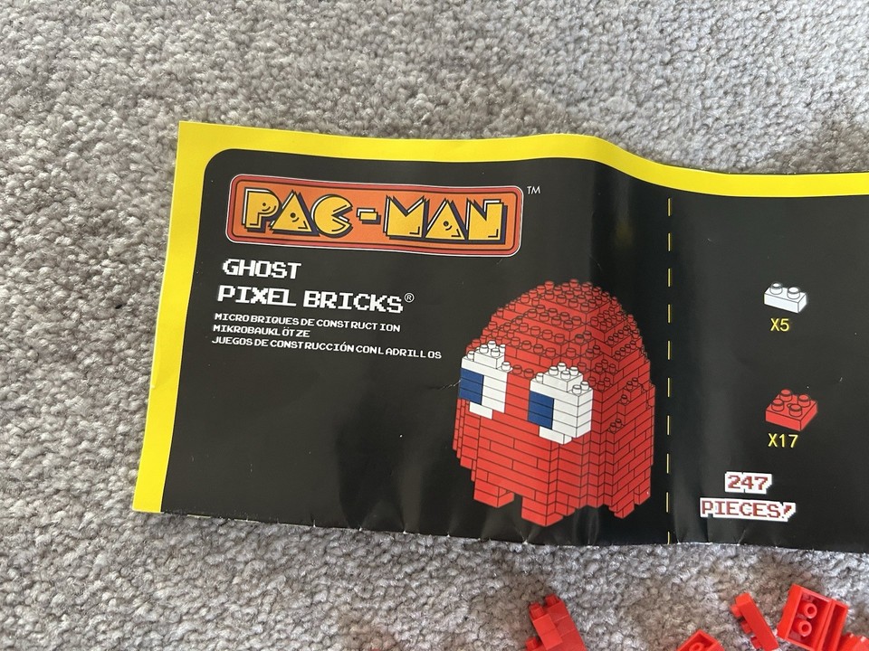 Pac-Man Ghost Pixel Bricks Building Set | eBay UK