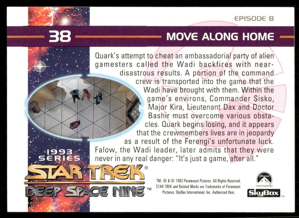 1993 SkyBox Star Trek: Deep Space Nine #38 Move Along Home | eBay