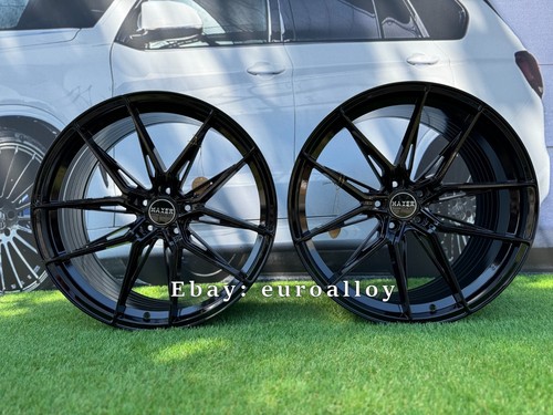 4X R17 Inch 5x112 Audi 5Y Spoke Style Black Gloss Wheels: Fits For Audi ...