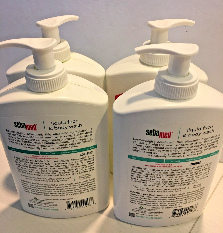 NEW Sebamed Liquid Face & Body Wash for Sensitive Skin 100% Soap Free ...