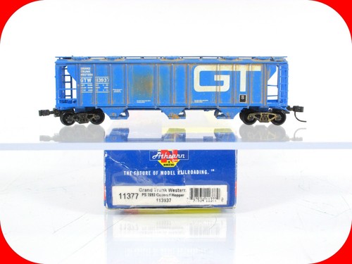 N Scale **GRAND TRUNK** Custom Weathered 3-Bay Hopper GTW 113937 ...