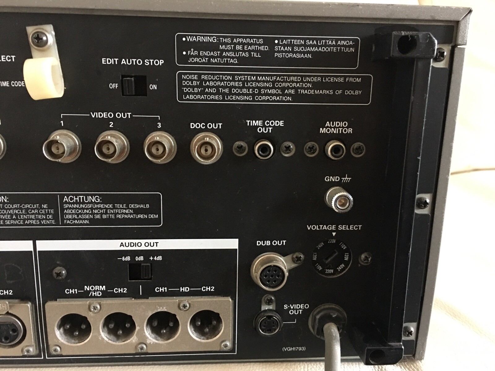 PANASONIC AG-7500 Professional High-End SVHS-Videorecorder PAL - vom ...