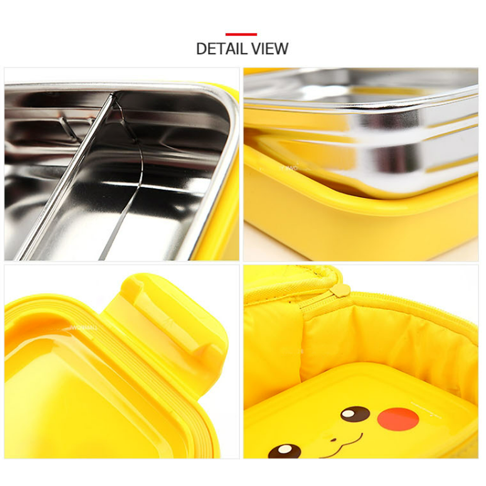 Pokemon Three-Dimensional Double Lock Stent Lunch Box - made in KOREA ...
