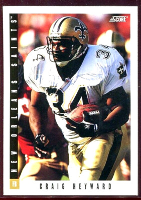 1993 Score Football Craig Heyward #364 New Orleans Saints | eBay