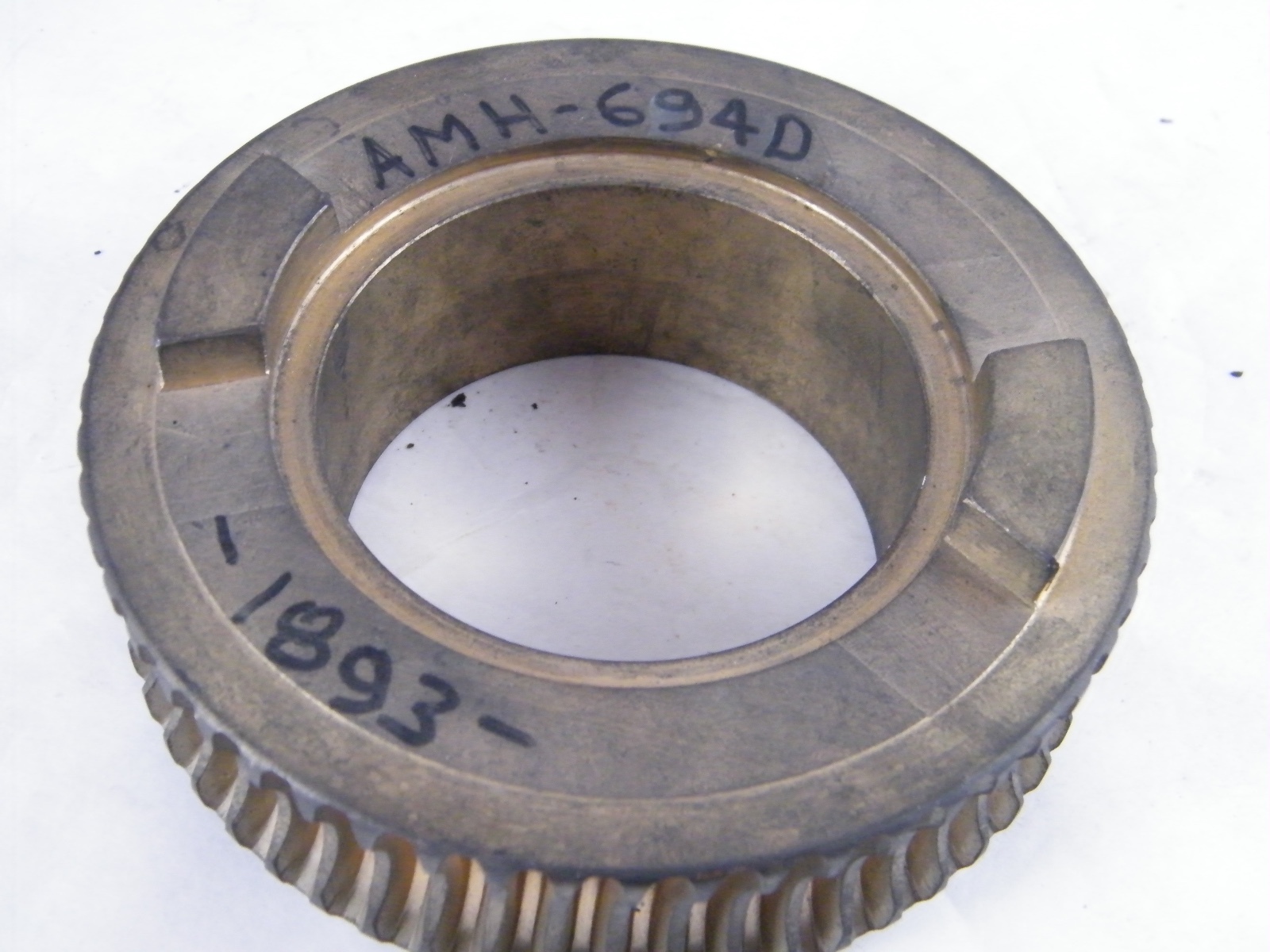 SOLID BRASS / BRONZE FITTED GROOVED GEAR PART # AMH-694D 1893 | eBay