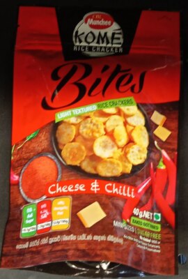 Munchee Kome Rice Cracker Light Textured Rice Cracker Bites Cheese ...