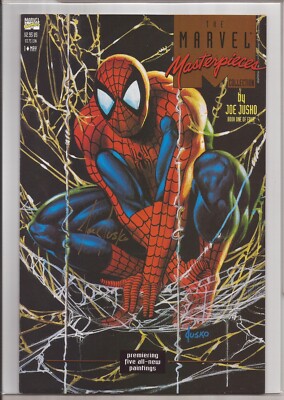 MARVEL MASTERPIECES COLLECTION #1 - POSTER BOOK - SIGNED BY JOE JUSKO W ...