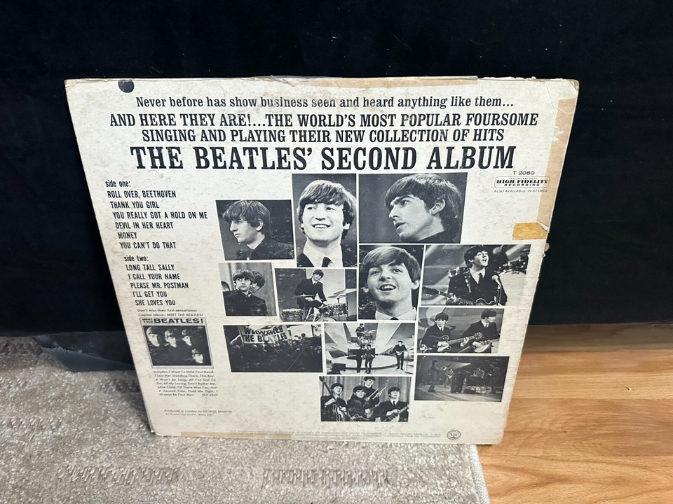 The BEATLES Second Album vinyl LP GOOD G Capitol 1964 ORIG Rainbow MONO ...