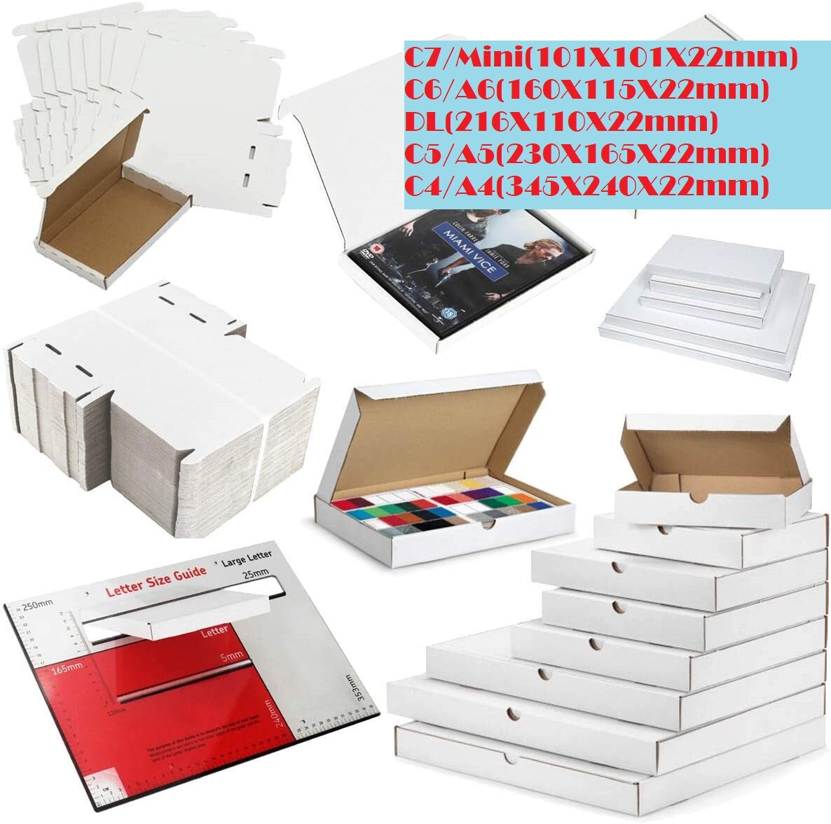 C4 C5 C6 C7 SIZE POSTAL BOX ROYAL MAIL LARGE LETTER POSTAL CARDBOARD ...
