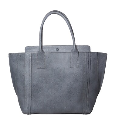 My Choice Tote Genuine Leather Bag Womens Handbag Purse Dove Gray | eBay
