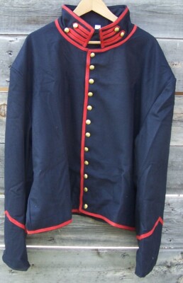 civil war union artillery shell jacket 12 buttons with bolsters 52 | eBay