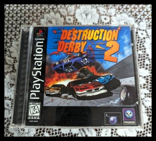 Destruction Derby 2 (Sony Playstation 1 PS1) Black Label 711719435020 ...