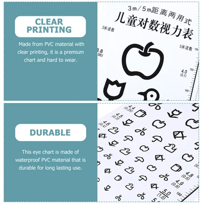 Eye Test Board Standard Vision Chart School | Grelly UK