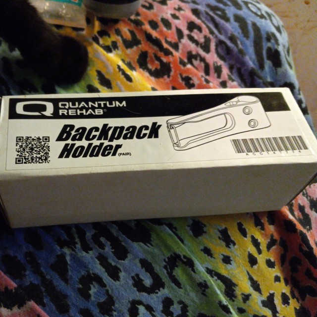 Quantum Rehab TRU Balance 3 Backpack Holder ACC147774 Clips For Power ...