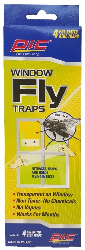 UCatch Transparent Window Fly Traps (4 Traps), 60% OFF