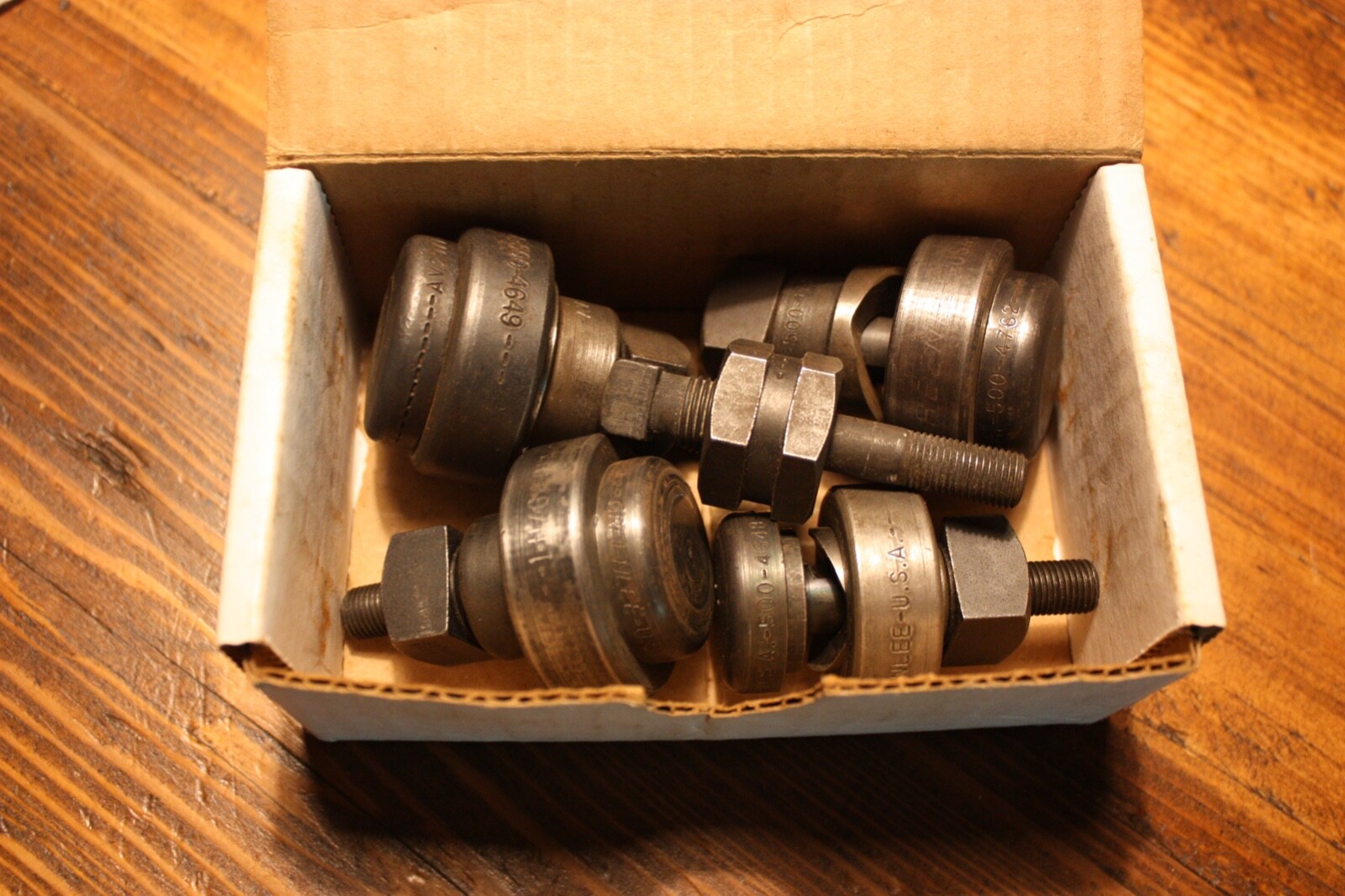 Greenlee Set of Sheet Metal/ Conduit Knockout Punches, Dies Various ...