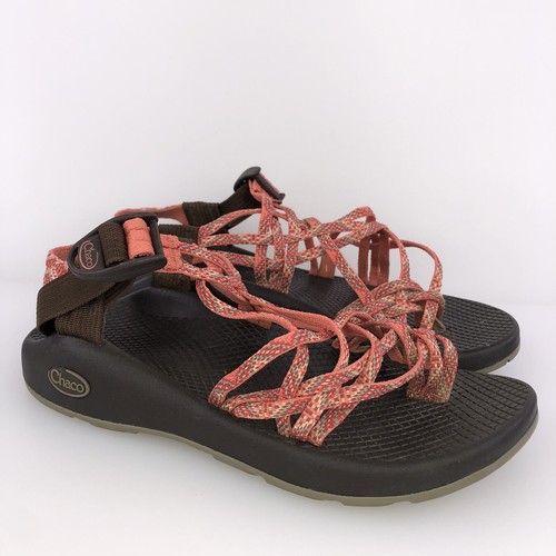 Chaco Sandals ZX3 Classic Coral Triple Strap Slingback Hiking Womens 7 ...