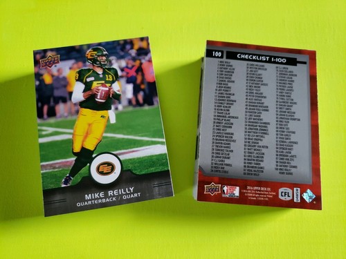 2016 Upper Deck CFL Complete Base Set (1-100) Offense Only QTY | eBay