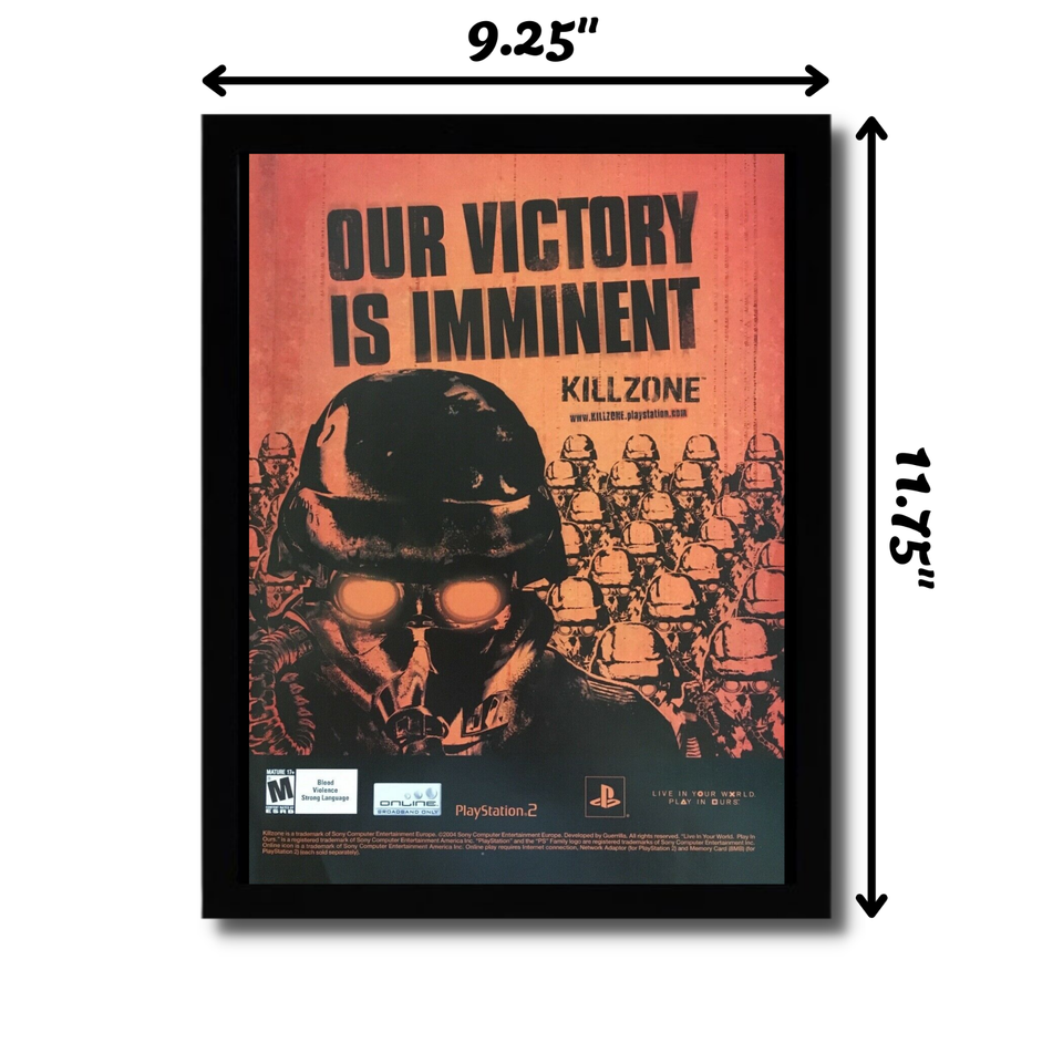 Killzone Framed Print Ad/Poster Official Original PS2 Playstation 2 ...