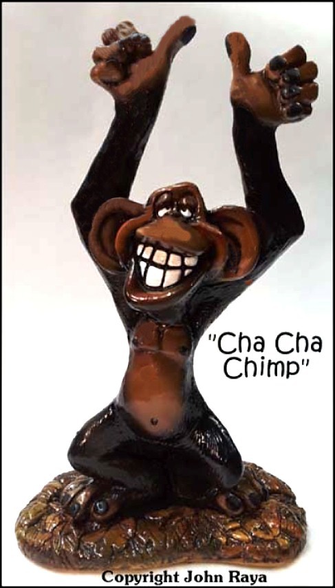 JOHN Raya Beasties of Kingdom Rusty CaCa Chimp Monkey Figurine Nature's ...