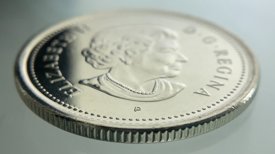 2004 P Canada 25 Cents Quarter Test Token Remembrance Poppy ...