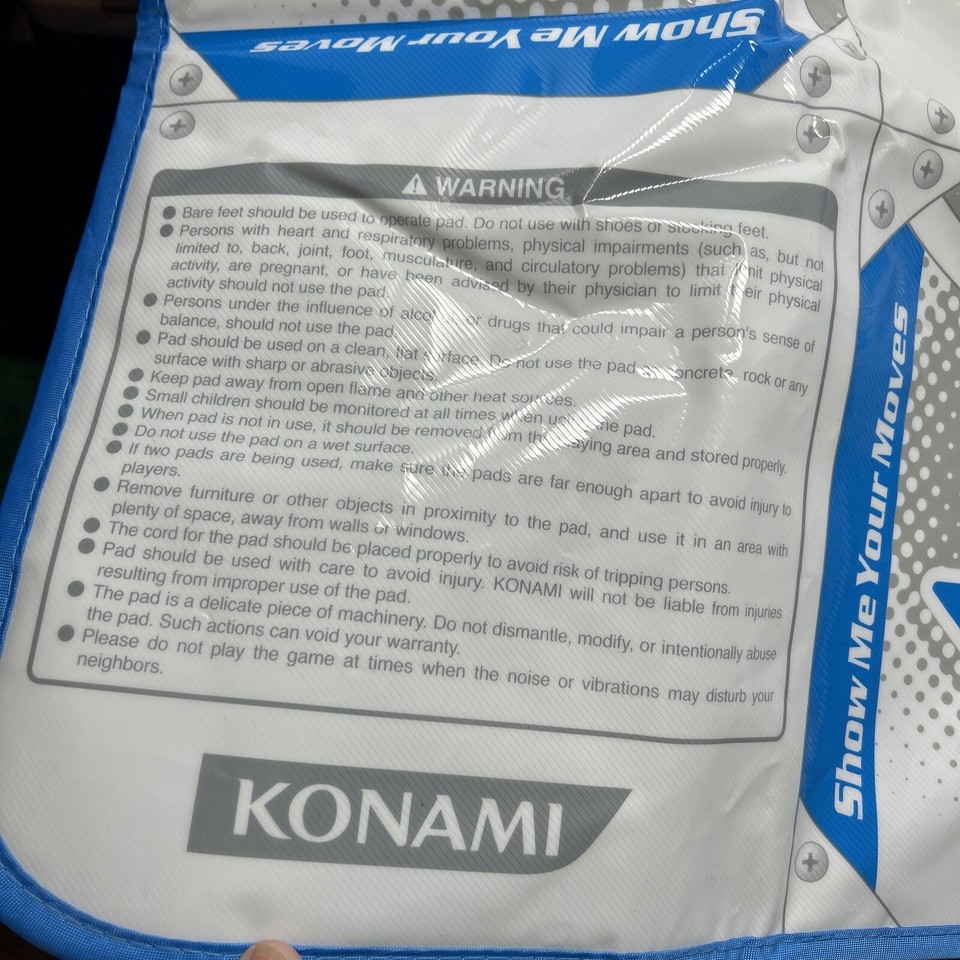 Wii Dance Dance Revolution DDR Mat Konami Wired Dance Pad Nintendo Wii ...
