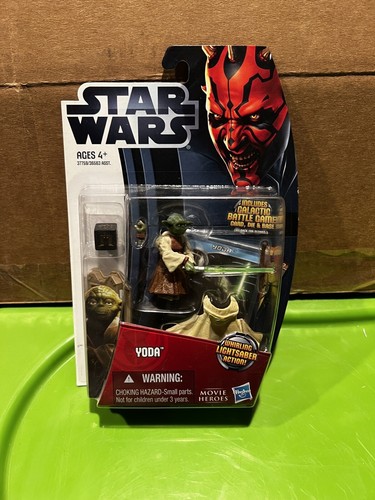 Star Wars Yoda ACTION FIGURE MH09 hasbro MOVIE HEROES 3.75" 2012 MOC ...
