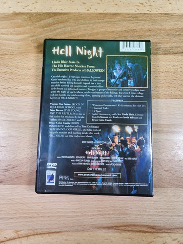 Hell Night (DVD, 1981) Linda Blair RARE Anchor Bay HTF OOP | eBay