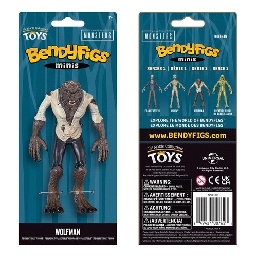 Universal Monsters Bendyfigs Bendable Figura Wolfman 14 Cm Noble ...