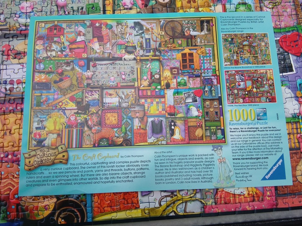 ravensburger 1000 piece jigsaw the craft cupboard Colin Thompson ...