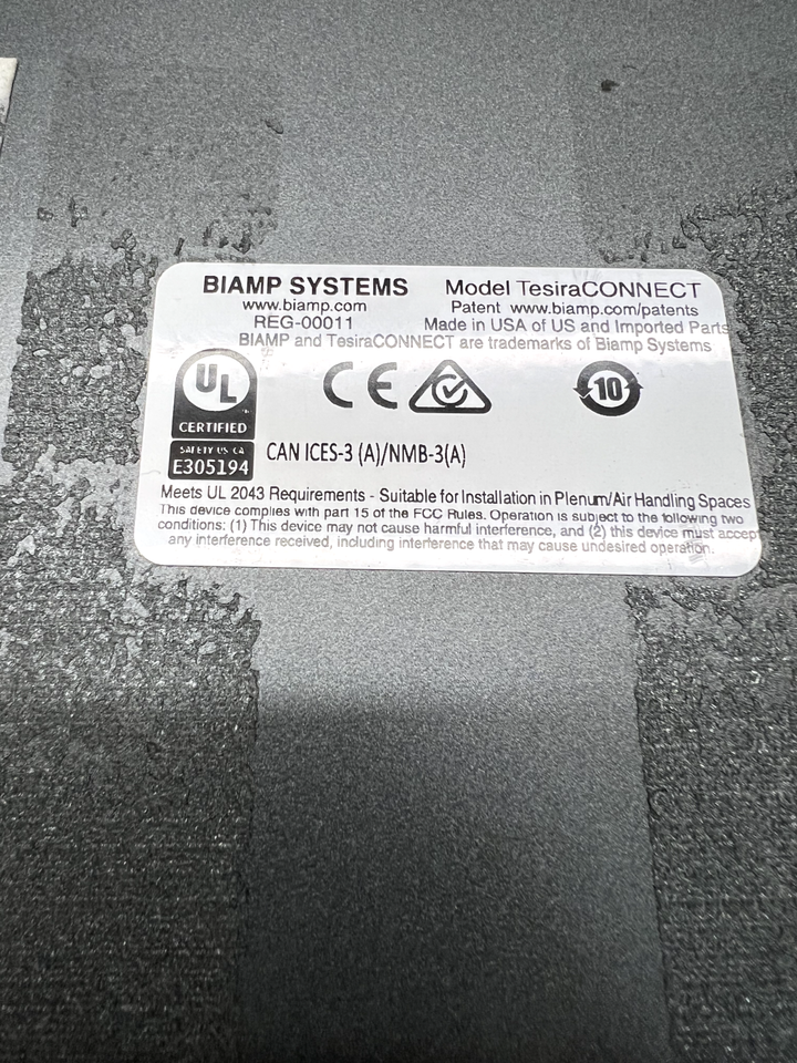Biamp TesiraCONNECT TC-5. 5-Port POE+ 100/1000M AVB-Capable Network ...