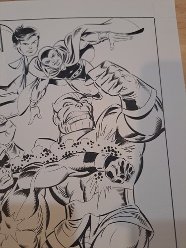 Iron Man Captain America Hulk Sketch By Mike Machlan 12 X 17 Original ...