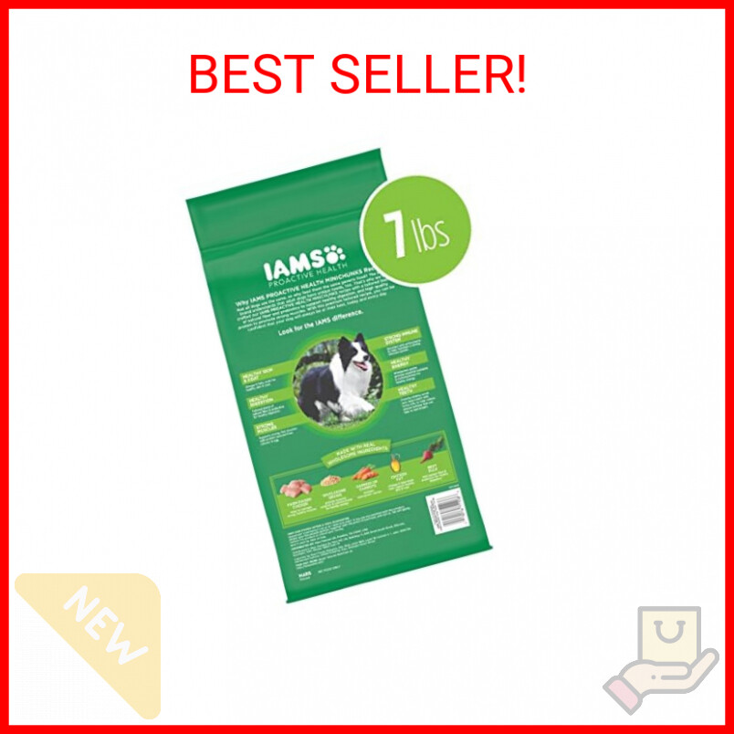 IAMS Adult Minichunks Small Kibble High Protein Dry Dog Food with Real ...