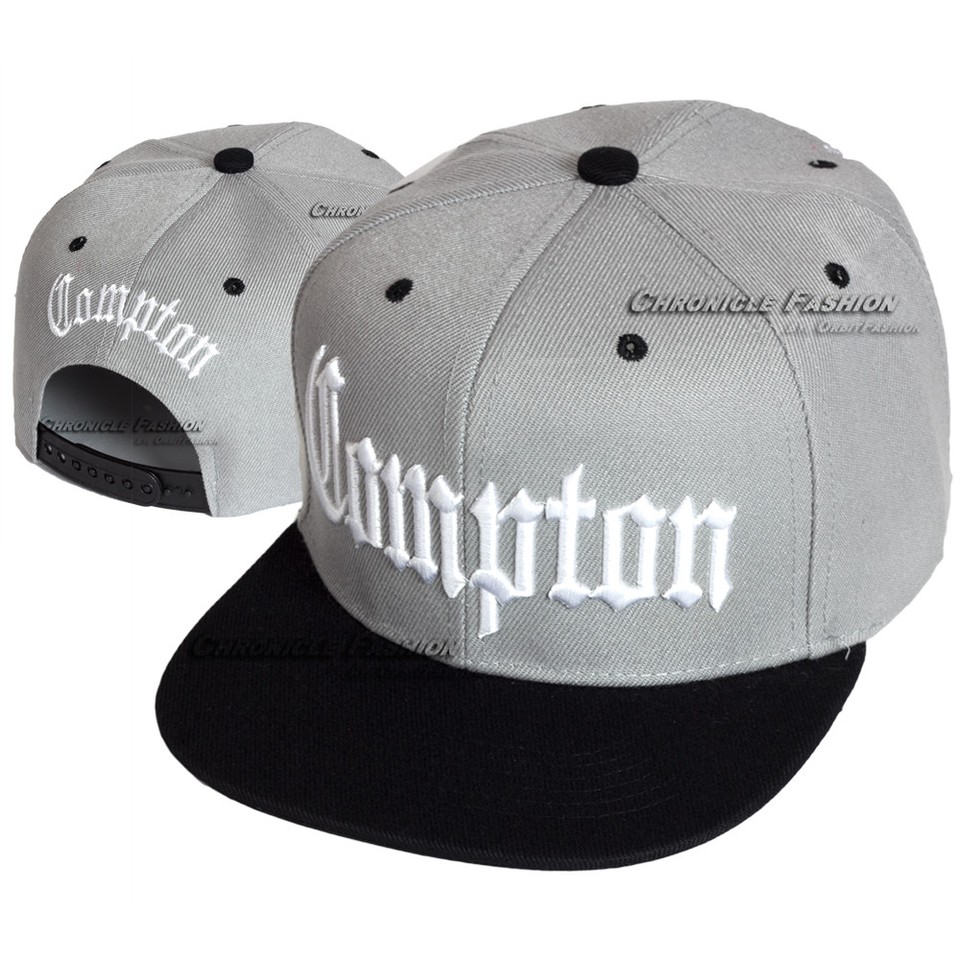 COMPTON Baseball Cap Embroidered Snapback Hat Adjustable Flat Hip Hop ...