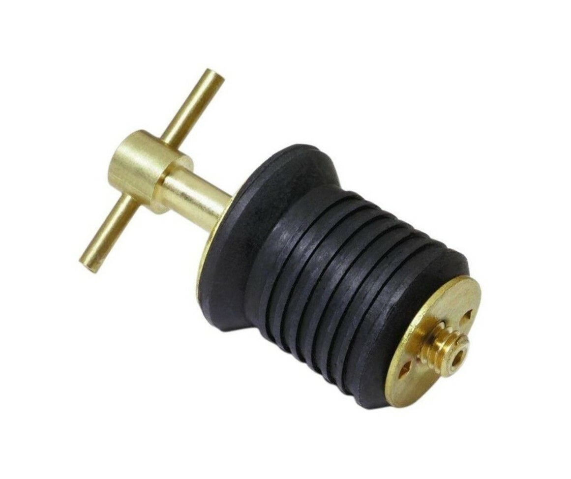 Attwood 25mm / 1" Brass Screw Handle Expanding Boat Drain Plug/Bung | eBay
