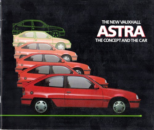 Vauxhall Astra Mk2 1984-85 UK Market Salesmans & Fleet Sales Brochure ...