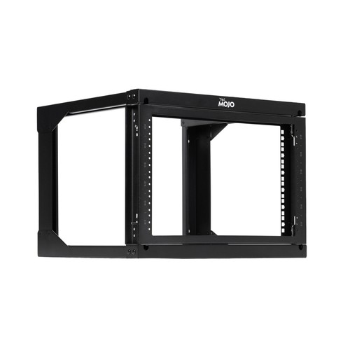 TECMOJO 6U Open Frame Wall Mount Network Rack, Swing Out Hinged Door ...