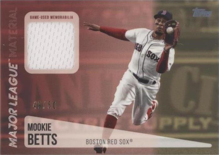 2019 Topps Update Series - Major League Material Mookie Betts #MLM-MB ...