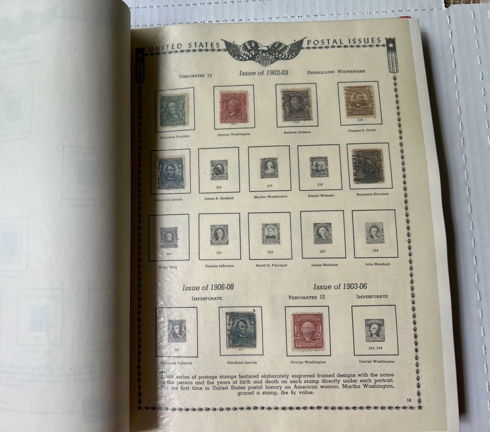 Vintage The All American U.S. Stamp Album (Partially Complete) | eBay