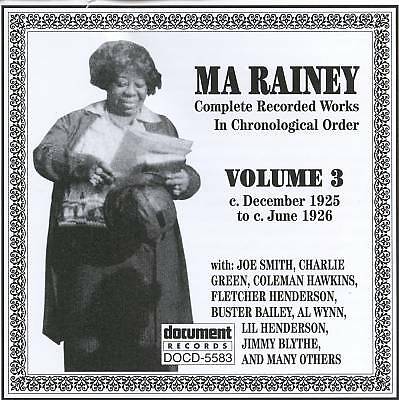 Complete Recorded Works, Vol. 3 (1925-1926) by Ma Rainey (CD, 2000) for ...