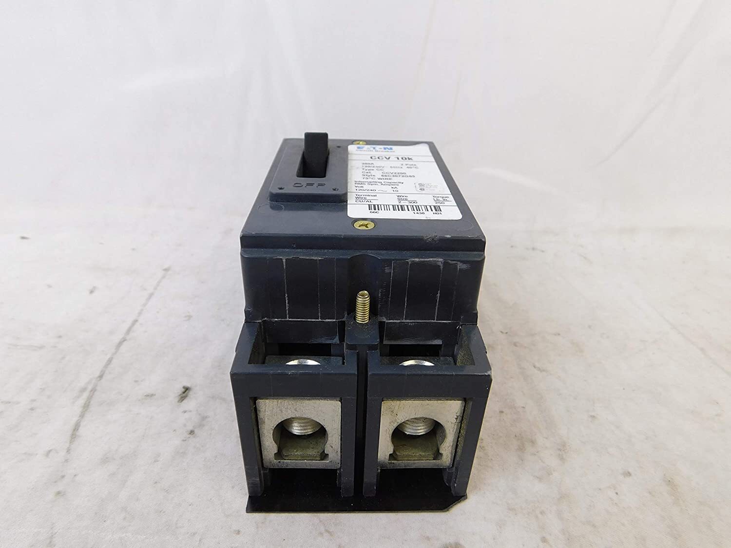 Eaton CCV2200 Bolt-On Mount Type CCV Tenant Main Circuit Breaker 2-Pole ...